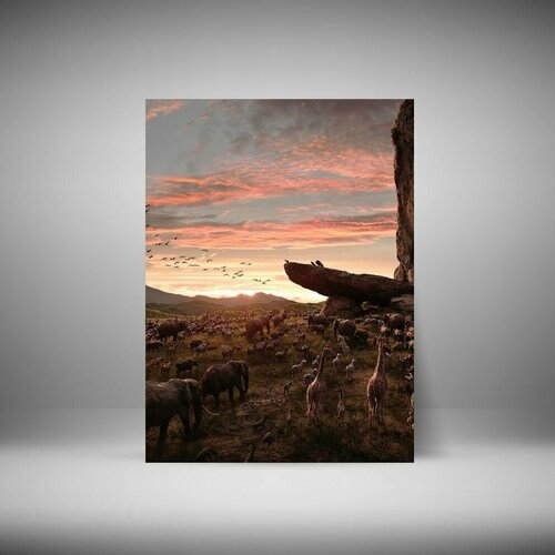 Постер 40х60 в черной раме "Король Лев"