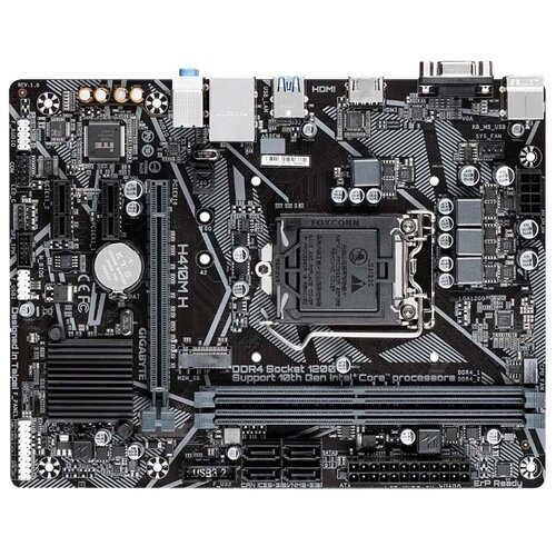 Материнская плата GIGABYTE H410M H (rev. 1.0) OEM