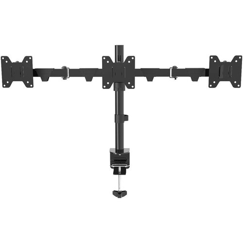 Wize [WDM3-26] Настольное крепление для трех мониторов 14"-26", VESA 75x75, 100x100, макс. нагрузка 10 кг,