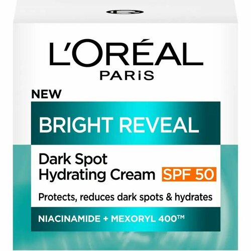 L'Orеal Paris Крем дневной Bright Reveal Niacinamine Увлажняющий SK 50 от темных пятен 50 мл (из Финляндии)