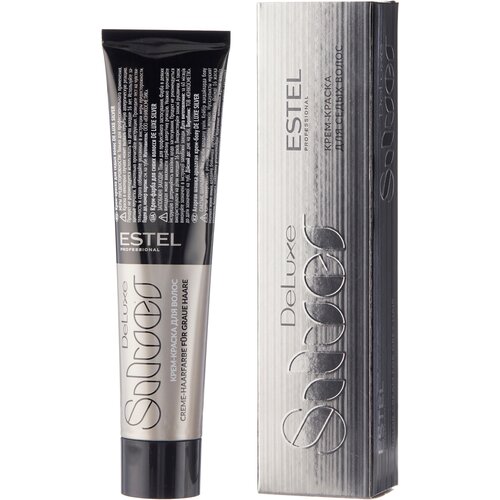 ESTEL De Luxe Silver крем-краска для седых волос, 5/76 светлый шатен коричнево-фиолетовый, 60 мл