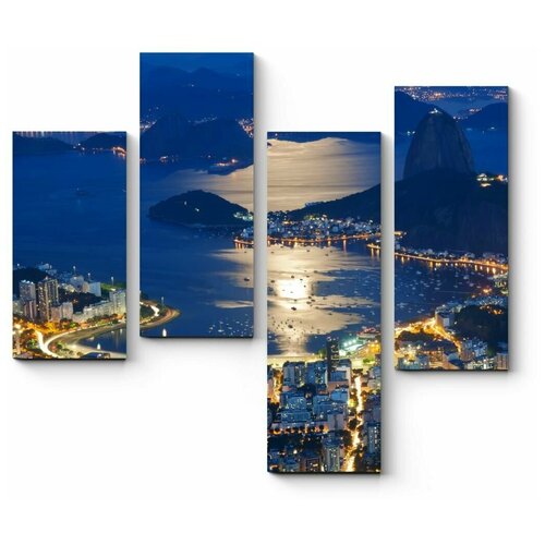 Модульная картина Великолепный Рио-де-Жанейро 154x144