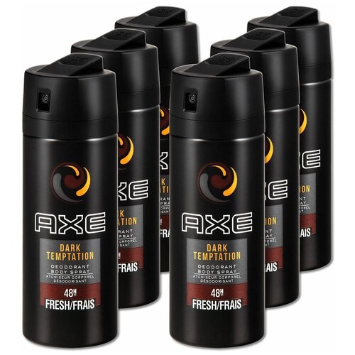 Дезодорант мужской AXE "Dark Temptation", 150 мл, 6 шт.