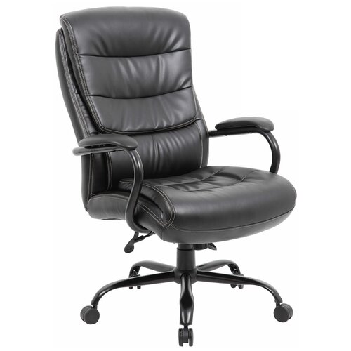 Компьютерное кресло Brabix Heavy Duty HD-004 для руководителя, обивка: искусственная кожа, цвет: черный
