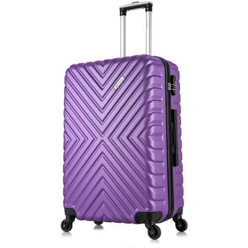Умный чемодан L'case New Delhi NEWD0101, 85 л, размер L, фиолетовый