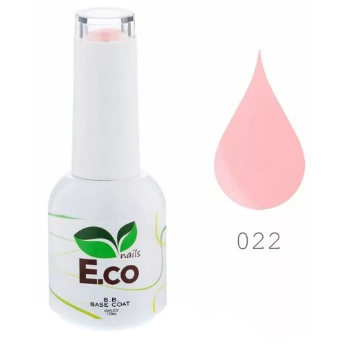 E.co nails Базовое покрытие BB-base Gel, 022, 10 мл