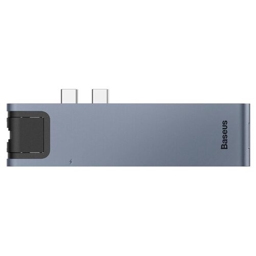 USB-концентратор  Baseus Thunderbolt C+ Pro (CAHUB-L0G), разъемов: 7, серый
