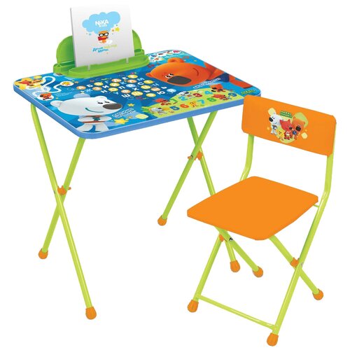Комплект Nika стол+стул Ми-ми-мишки (ММ1/1) синий/зеленый/оранжевый