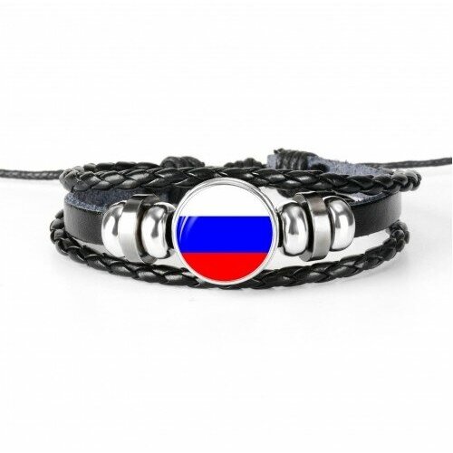 Браслет WowMan Jewelry, размер 26 см., черный