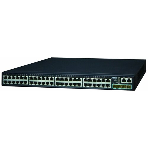 Коммутатор PLANET SGS-6341-48T4X (Layer 3 48-Port 10/100/1000T + 4-Port 10G SFP+ Stackable Managed Gigabit Switch)