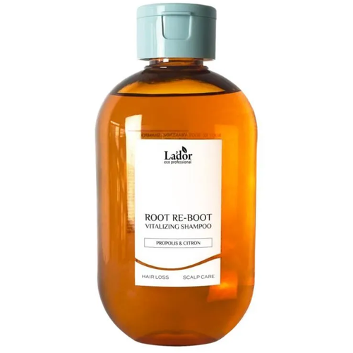 Шампунь Lador Root Re-Boot Vitalizing Shampoo (Propolis & Citron) против выпадения волос для нормальной кожи головы, 300 мл