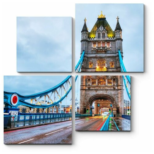 Модульная картина Башня Тауэрского моста, Лондон90x90