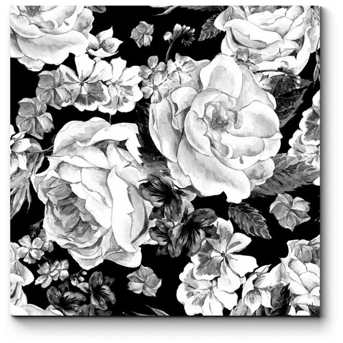 Модульная картина Розы прекрасны всегда 40x40