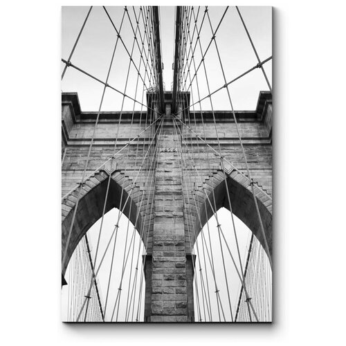 Модульная картина Строгость цвета, Бруклинский мост 30x45