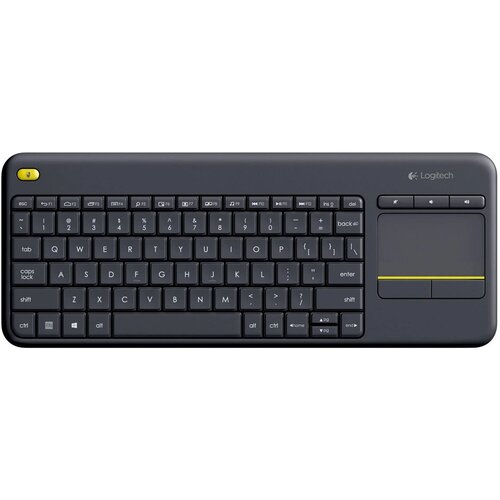 Беспроводная клавиатура Logitech K400 Plus black, английская