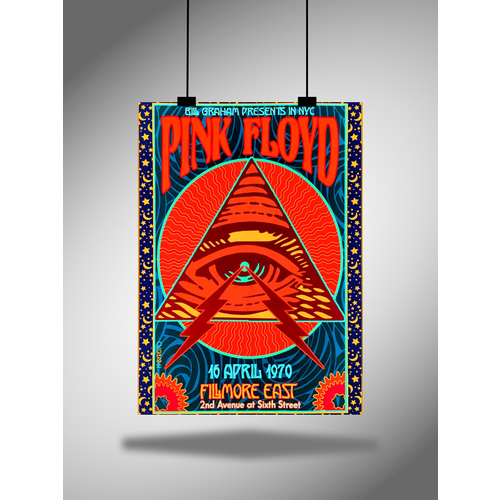 Постер плакат интерьерный на стену музыка Pink Floyd (Пинк Флойд) А3