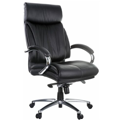 Компьютерное кресло Helmi HL-ES04 Strength для руководителя, обивка: натуральная кожа, цвет: черный