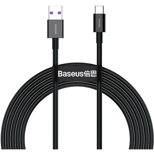 Кабель для передачи данных / быстрой зарядки / Baseus Superior Series Fast Charging Data Cable USB to Type-C 66W 2m Black CATYS-A01