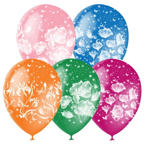 Воздушные шары, 25шт, M12-30см, ПатиБум "Фантазия", пастель, декор, (4690296041045)