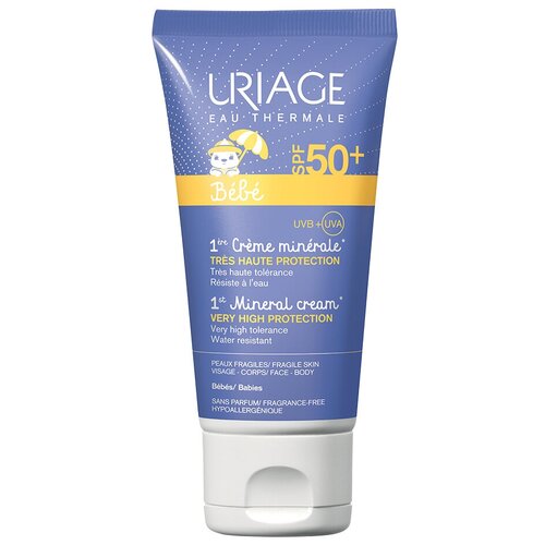 Uriage крем Bebe первый минеральный SPF 50, 50 мл