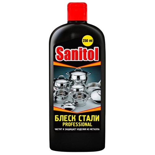 Средство для чистки металла Sanitol, 250 мл, 312 г