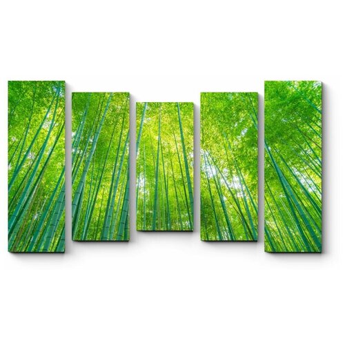 Модульная картина Бамбуковый лес 140x84