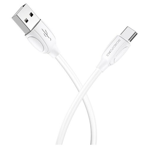 Кабель Borofone USB - USB Type-C (BX19), 1 м, 1 шт., белый