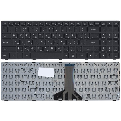 Клавиатура для ноутбука Lenovo Ideapad 100-15 100-15IBD черная с рамкой
