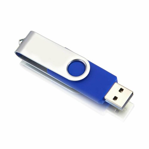 USB флешка, USB flash-накопитель, Флешка Twist, 128 МB, синяя, арт. F01 USB 2.0 10шт