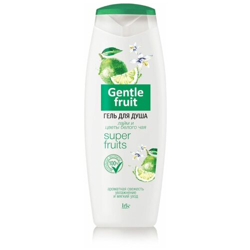 Гель для душа IRIS cosmetic Gentle fruit Лайм и цветы белого чая, 400 мл, 400 г