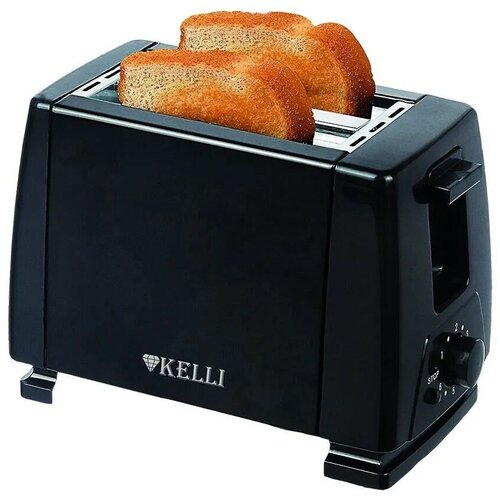 Тостер для хлеба, тостер черный, тостер электрический, 2 отделения для тостов, автоматическое центрирование тостов