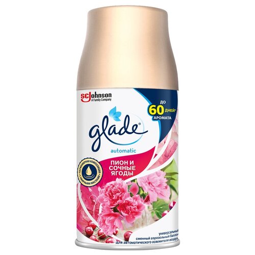 Сменный баллон Glade Automatic Пион и Сочные Ягоды