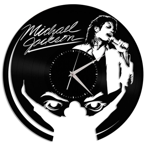 Часы из виниловой пластинки (c) VinylLab Michael Jackson