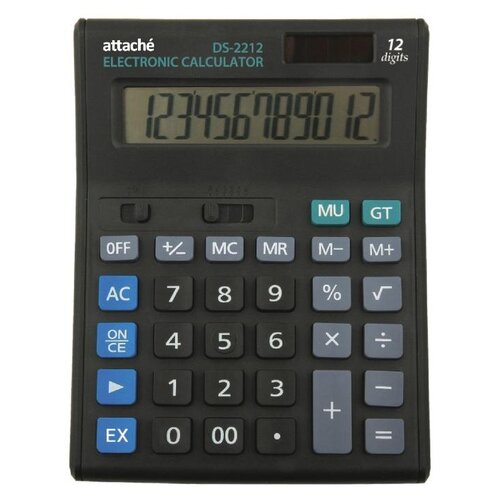 Калькулятор бухгалтерский Attache Economy DS-2212, черный