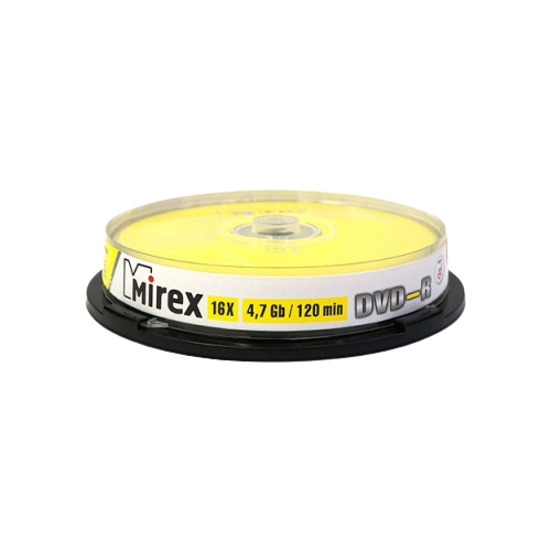 Диск DVD-RMirex4,7Gb 16x, 10 шт.