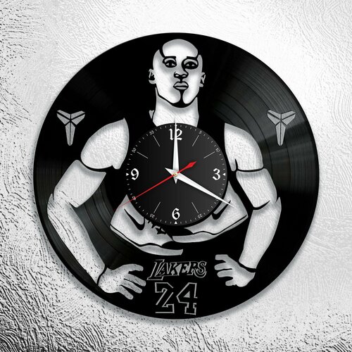 Настенные часы из виниловой пластинки с изображением Коби Брайанта/Kobe Bryant
