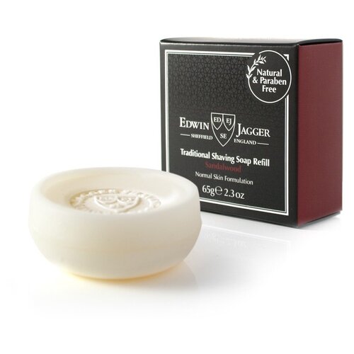 Мыло для бритья Sandalwood (сменный блок) Edwin Jagger, 65 мл