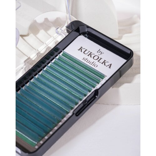 Kukolka Amore Ресницы для наращивания MIX цветные О. Blue D 0.10 7-13мм