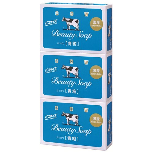 Cow Brand Мыло кусковое Beauty с ароматом жасмина, 3 шт., 130 г
