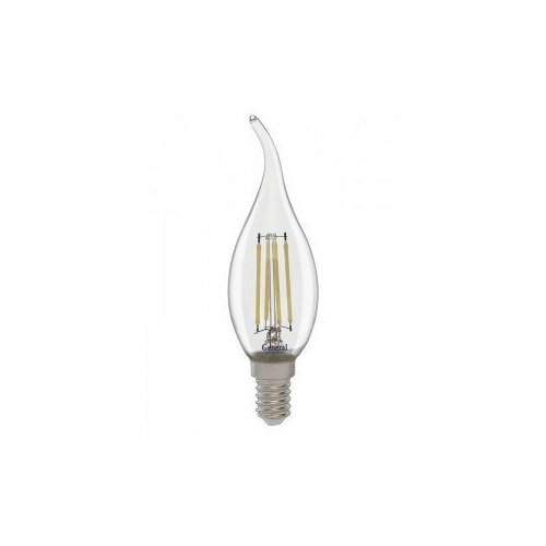 Светодиодная LED лампа General филамент свеча на ветру E14 7W 4500K 4K 35x118 (нитевидная), празрачная 647200 (упаковка 12 штук)