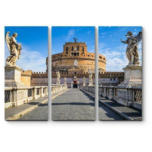 Модульная картина Дорога к Замку Святого Ангела, Рим 150x108