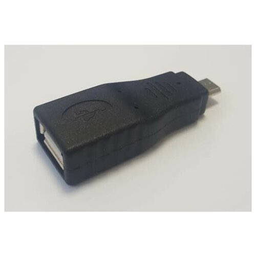 1 шт, Переходник с розетки USB тип А на вилку Micro-USB тип B