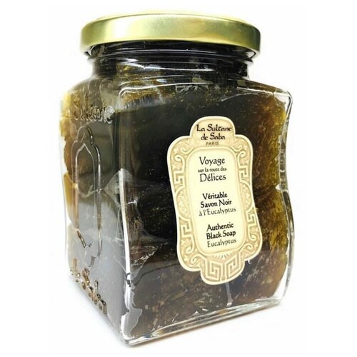 La Sultane de Saba Мыло мягкое Authentic Black Soap Eucalyptus хвойный, 300 мл, 400 г