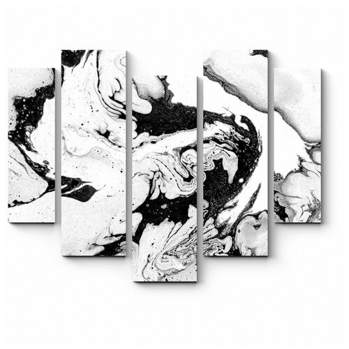 Модульная картина Черно-белое море141x114