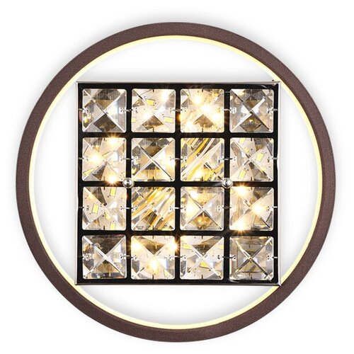 Настенно-потолочный светильник Ambrella light FA105, 15 Вт, кол-во ламп: 1 шт., 3000 К, цвет арматуры: коричневый, цвет плафона: коричневый