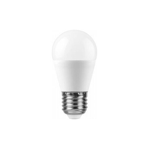 Светодиодная LED лампа Feron шар G45 E27 11W(915lm) 2700K 2K белый тепл. матовая 90x45, LB-750 25949 (упаковка 12 штук)