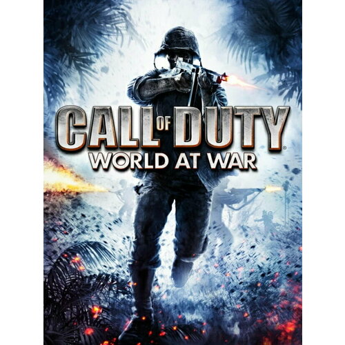 Плакат, постер на холсте Call Of Duty: World at War/игровые/игра/компьютерные герои персонажи. Размер 60 х 84 см