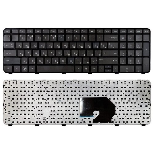 Клавиатура для ноутбука HP Pavilion dv7-6c54er черная с рамкой
