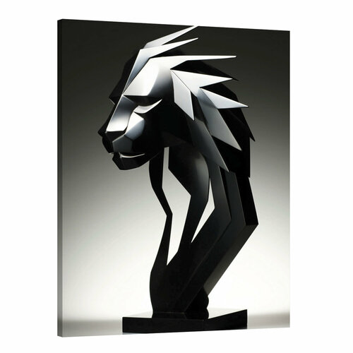 Интерьерная картина 50х70 "Скульптура Лев"