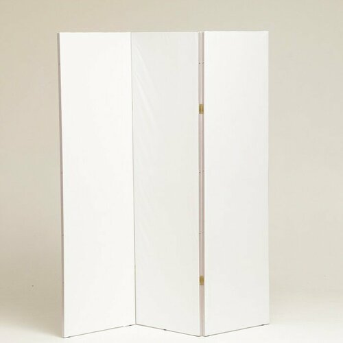 Дарим Красиво Ширма "Белая", 150х160 см, двухсторонняя
